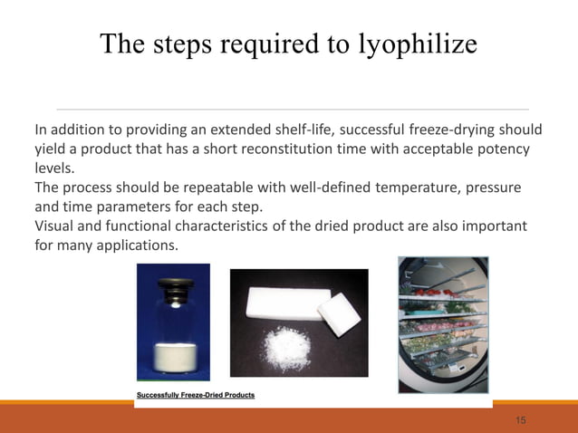 Lyophillization | PDF | Chemistry | Science