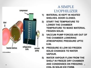 Lyophlization | PPTX | Chemistry | Science