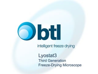 Lyostat3 An introduction to Freeze Drying Microscopes | PDF