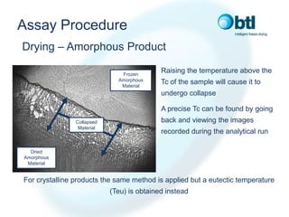 Lyostat3 An introduction to Freeze Drying Microscopes | PDF