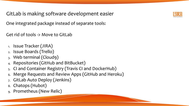 Lyra Infosystems - GitLab Overview Deck 2020 | PPT