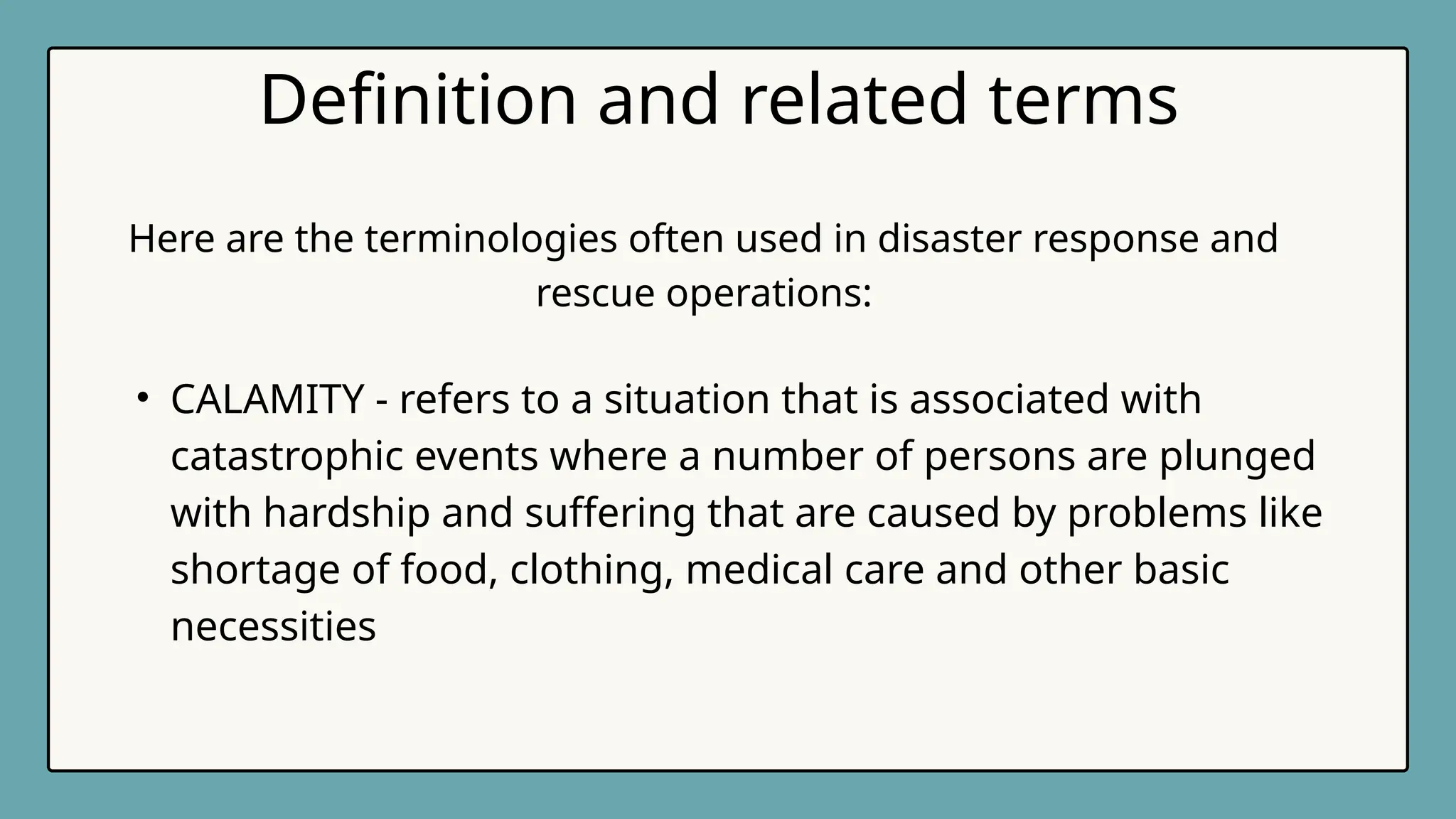 PPT of Disaster awareness, preparedness , | PPTX