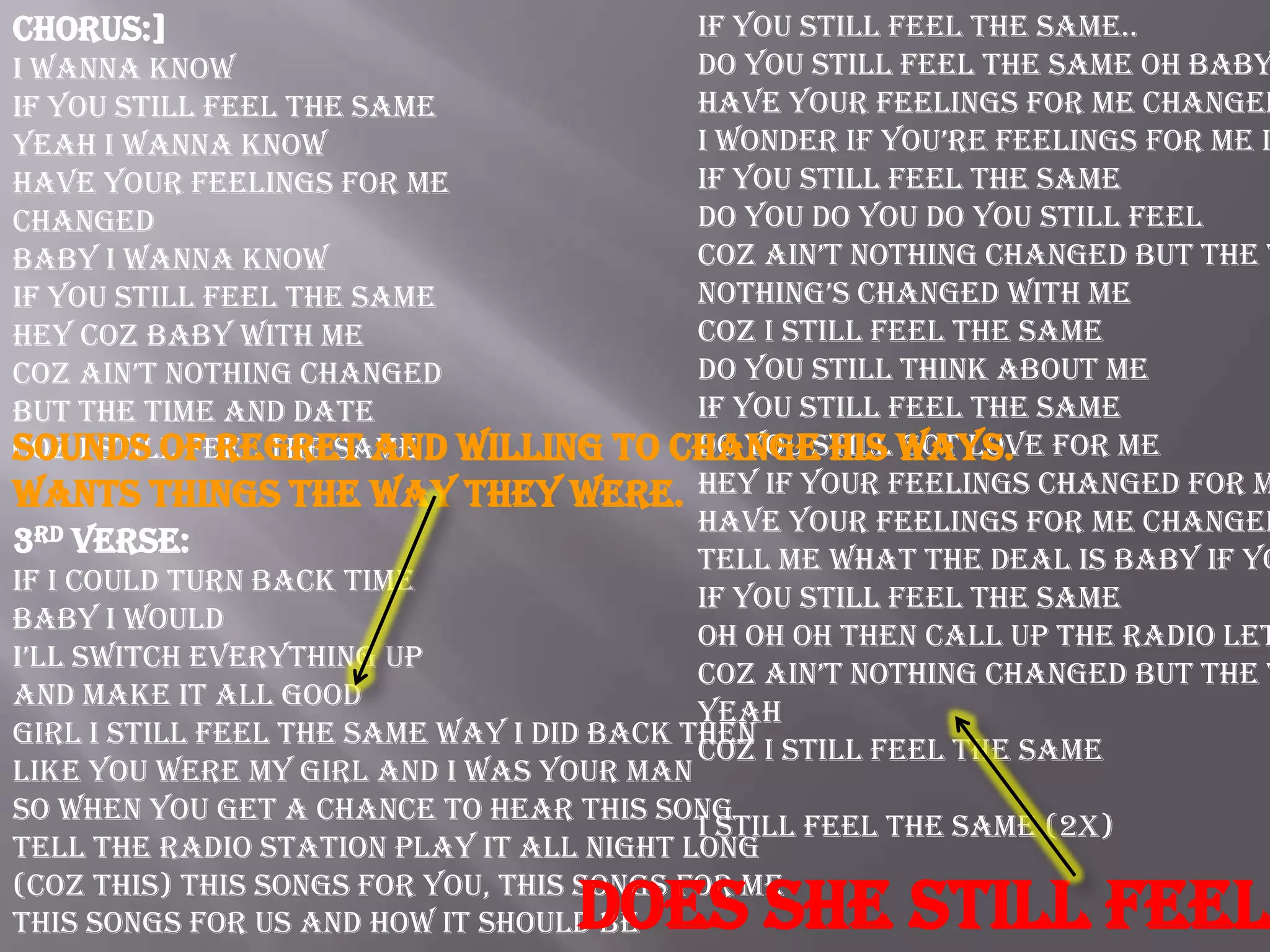 Lyrical Analysis Planning | PPTX