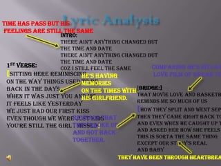 Lyrical Analysis Planning | PPTX