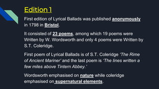 Lyrical ballad | PPT