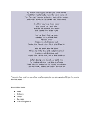 Song Lyric Analysis | DOCX