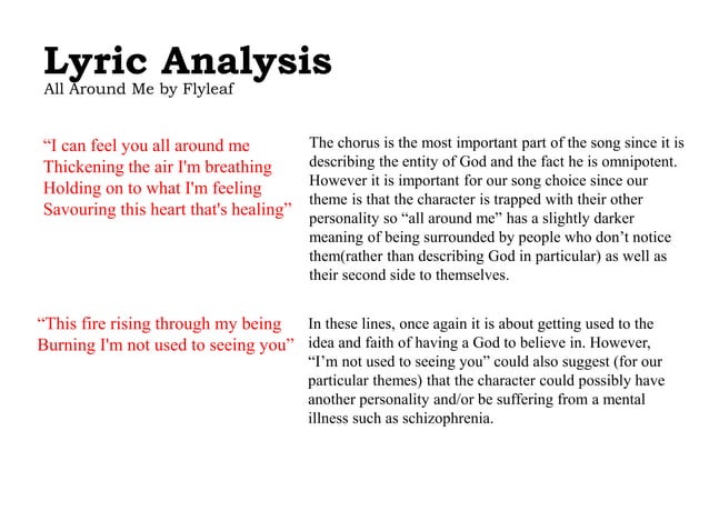 Lyric Analysis | PPT