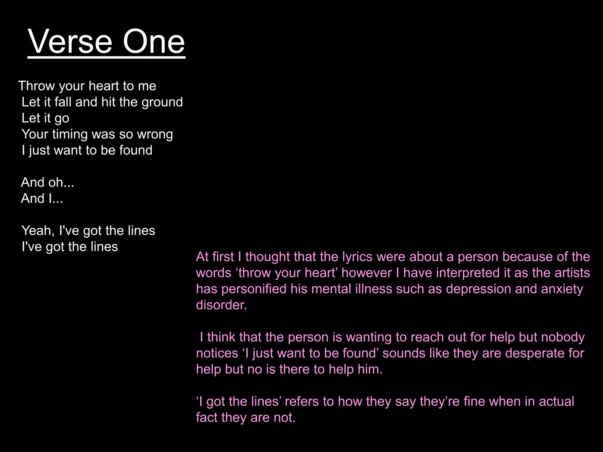 Lyric analysis | PPT