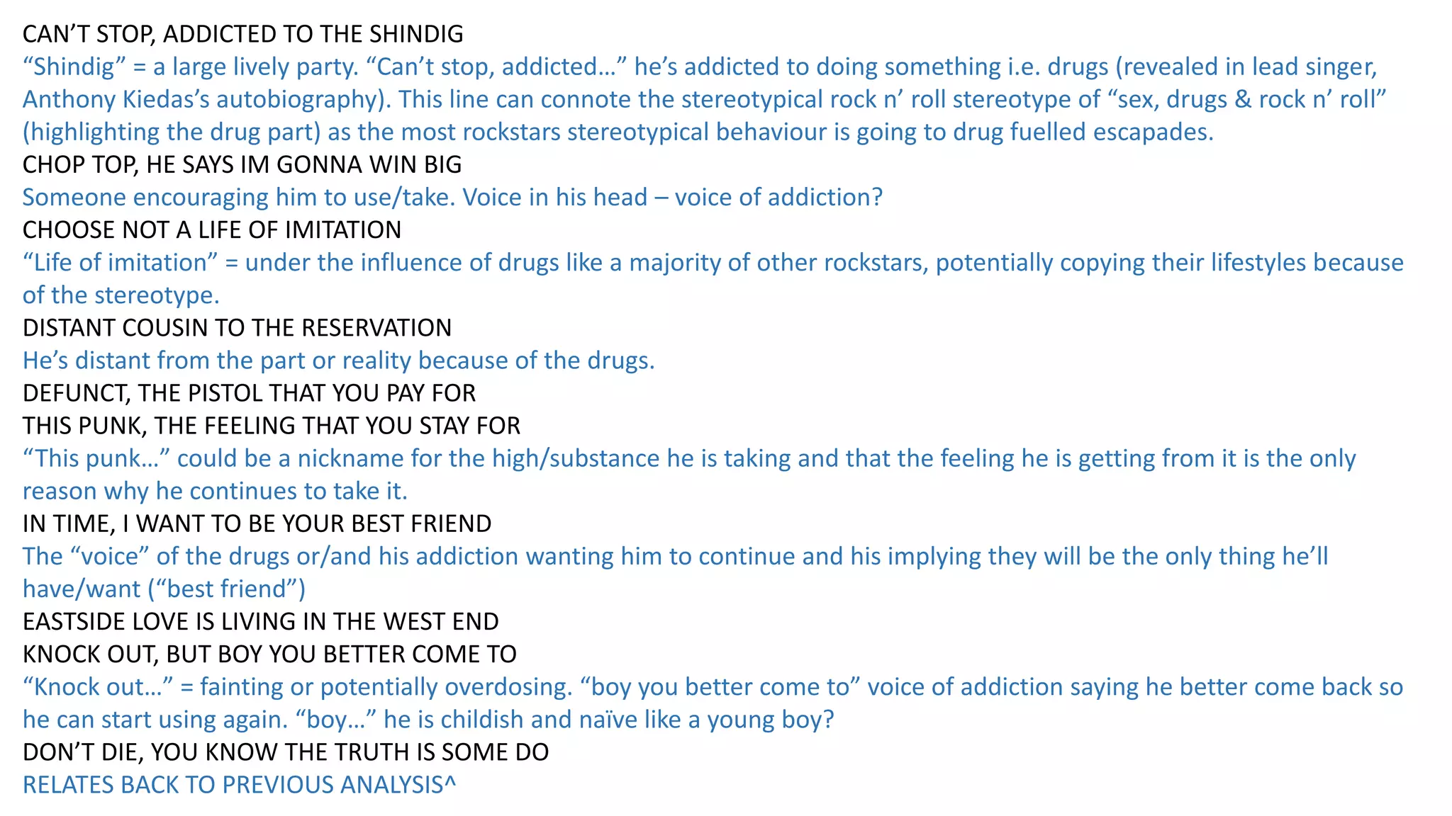 Lyric analysis | PPT