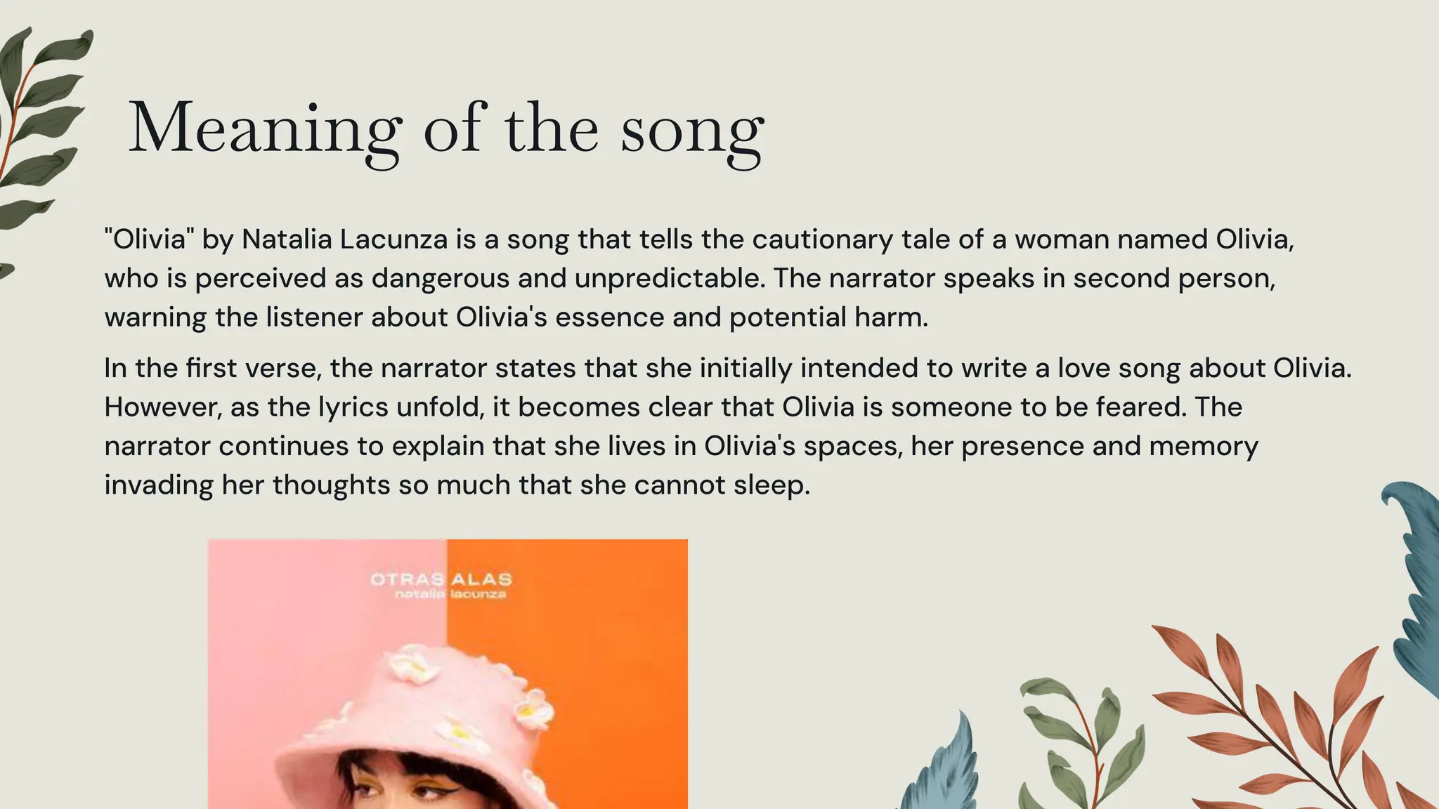 "LYRIC ANALYSIS" presentation for A level media studies | PDF