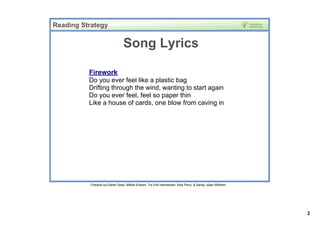 Lyric Analysis- Sample Student File | PDF