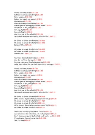 Lyric breakdown | PDF