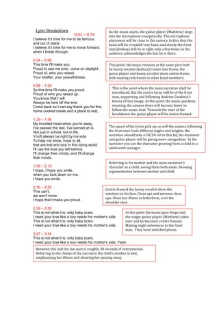 Lyric breakdown | PDF