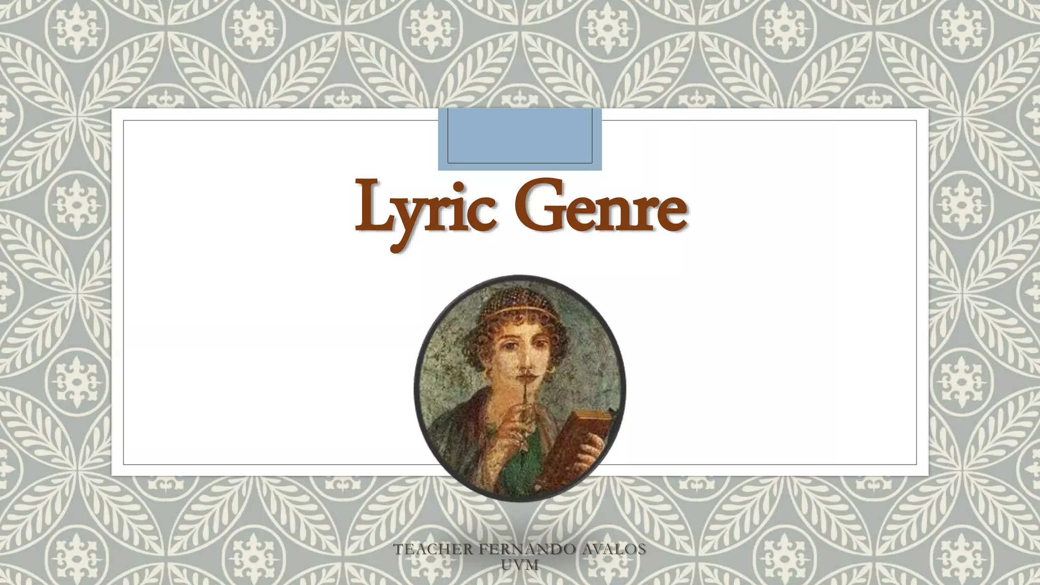 Lyric genre | PPT