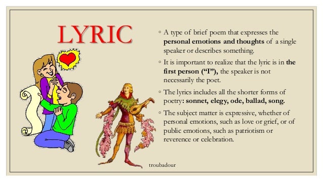 Lyric genre