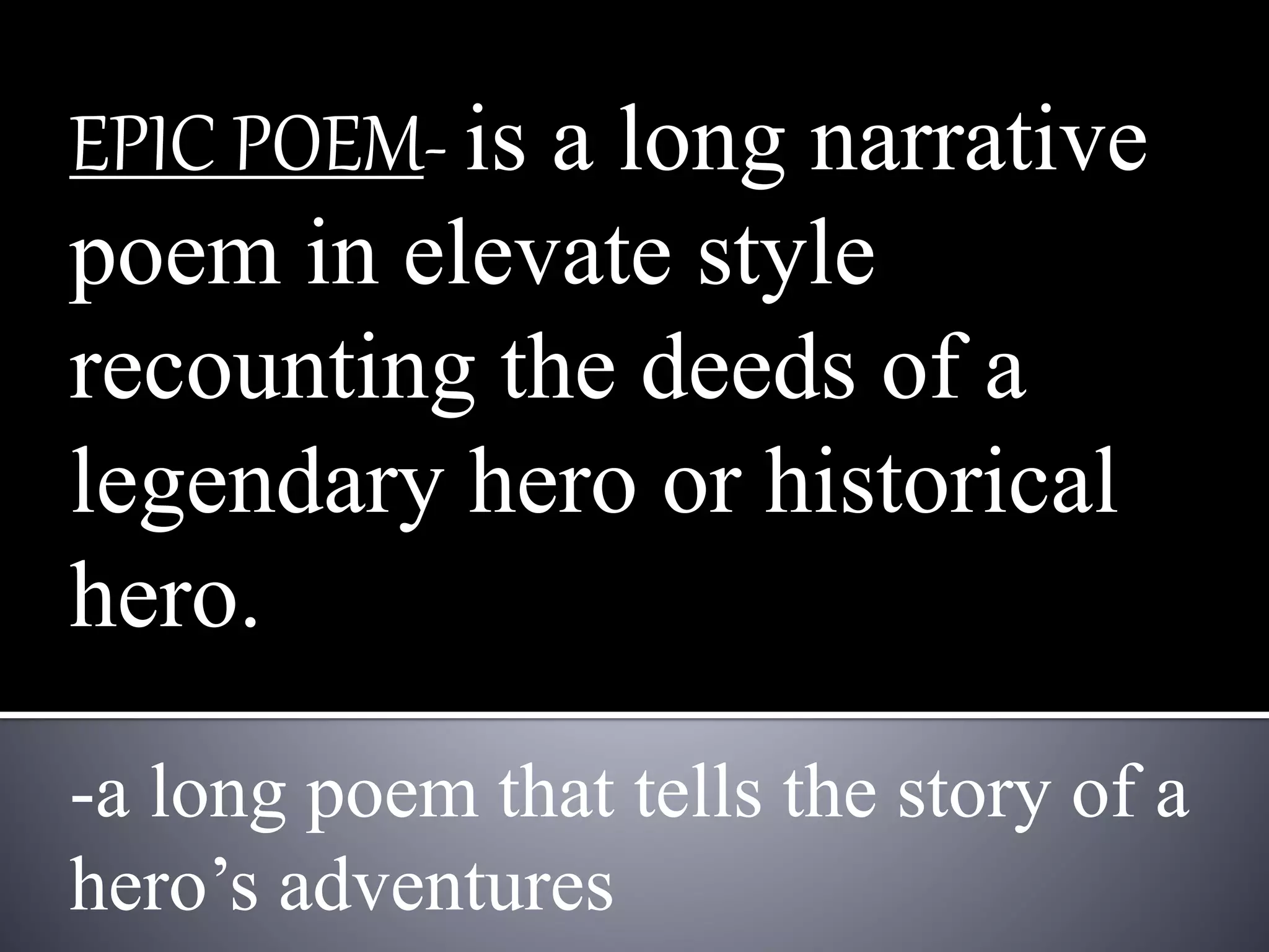 LITERATURE (GRADE 9) | PPTX