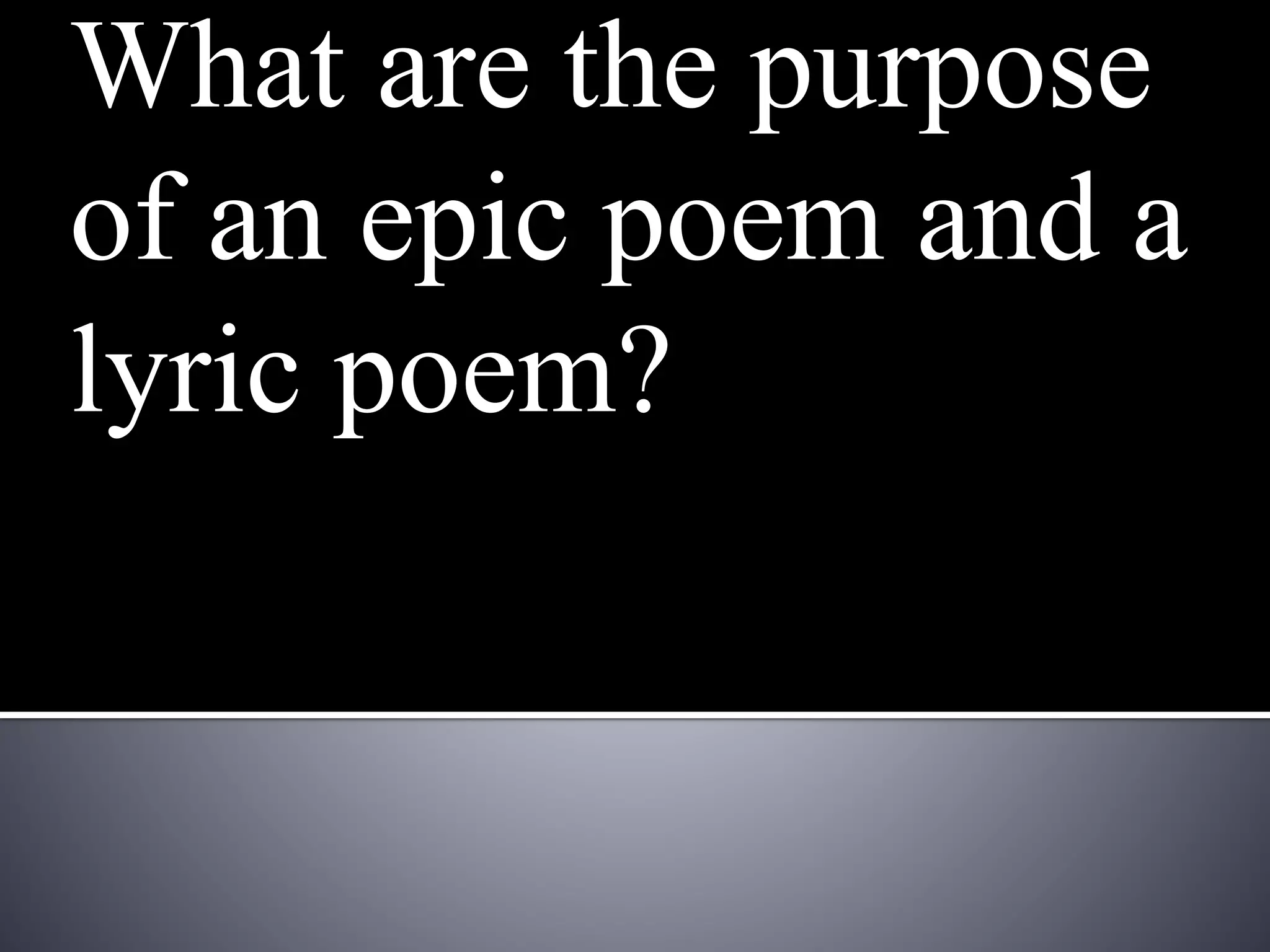 LITERATURE (GRADE 9) | PPTX