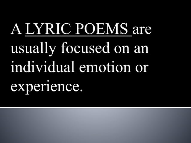 LITERATURE (GRADE 9) | PPTX | Poetry | Books and Literature