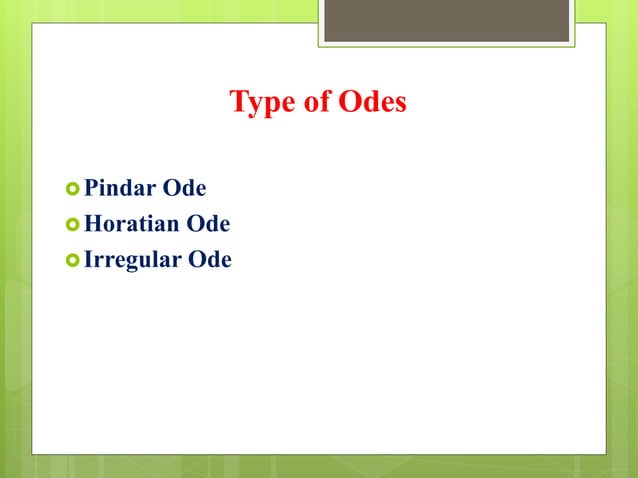 Lyric poem, dramatic monologue & ode types of poetry part i | PPT ...