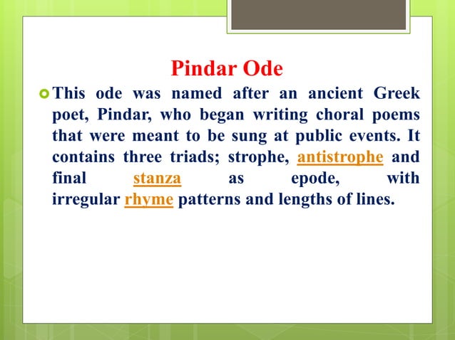 Lyric poem, dramatic monologue & ode types of poetry part i | PPT ...