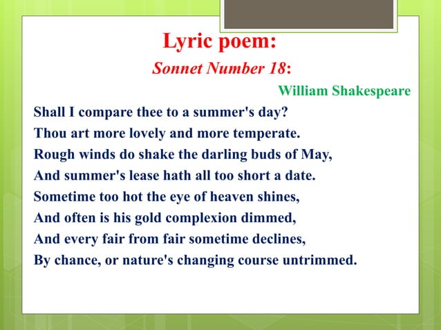Lyric poem, dramatic monologue & ode types of poetry part i | PPT ...