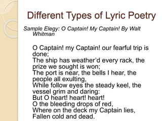 LYRIC POETRY | PPTX