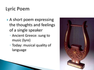Lyric poetry and haiku | PPT