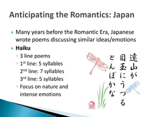 Lyric poetry and haiku | PPT