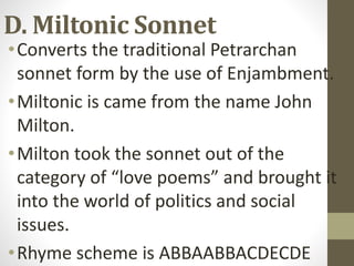 Lyric poetry report | PPTX