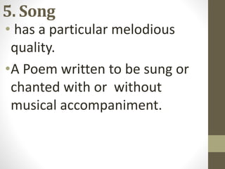 Lyric poetry report | PPTX