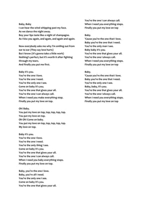 Lyrics | DOCX
