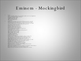 Lyrics of rappers | PPT