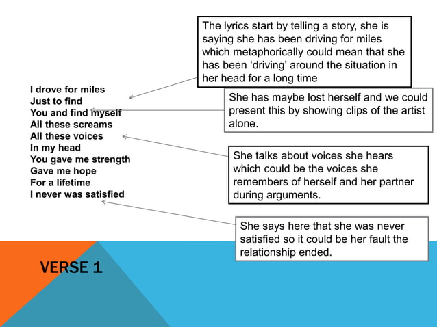 Lyrics analysis | PPTX