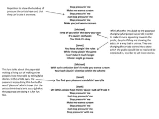 Lyrics analysis | PPTX