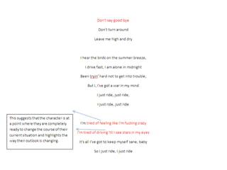 Lyrics Analysis Lana Del Rey Ride | PPT | Music Video | Genres