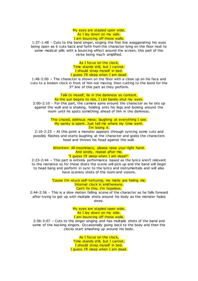 Lyrics Breakdown | PDF