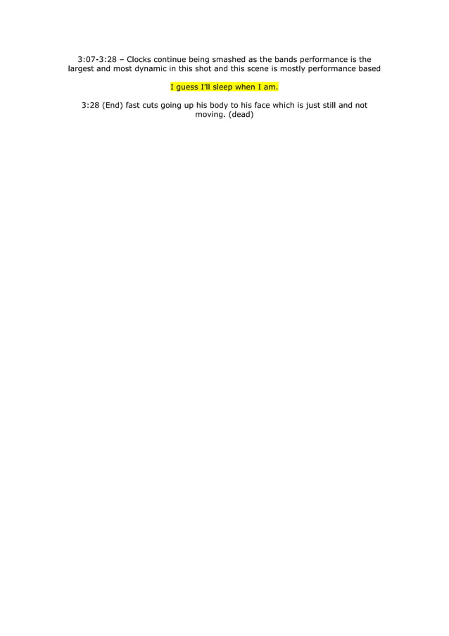 Lyrics breakdown | PDF