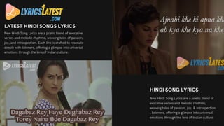 All new Songs with Lyrics - LyricsLatest | PDF