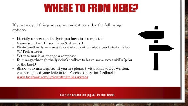 Lyric Writing in 5 Easy Steps - summary | PDF