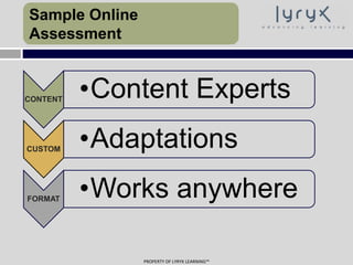 Lyryx learning cohere-2014 | PPTX