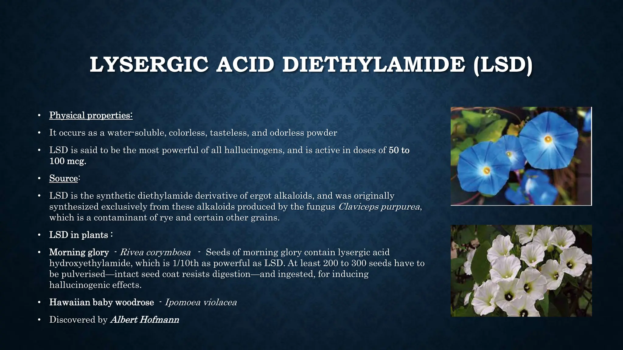 LYSERGIC ACID DIETHYLAMIDE POISONING.pptx