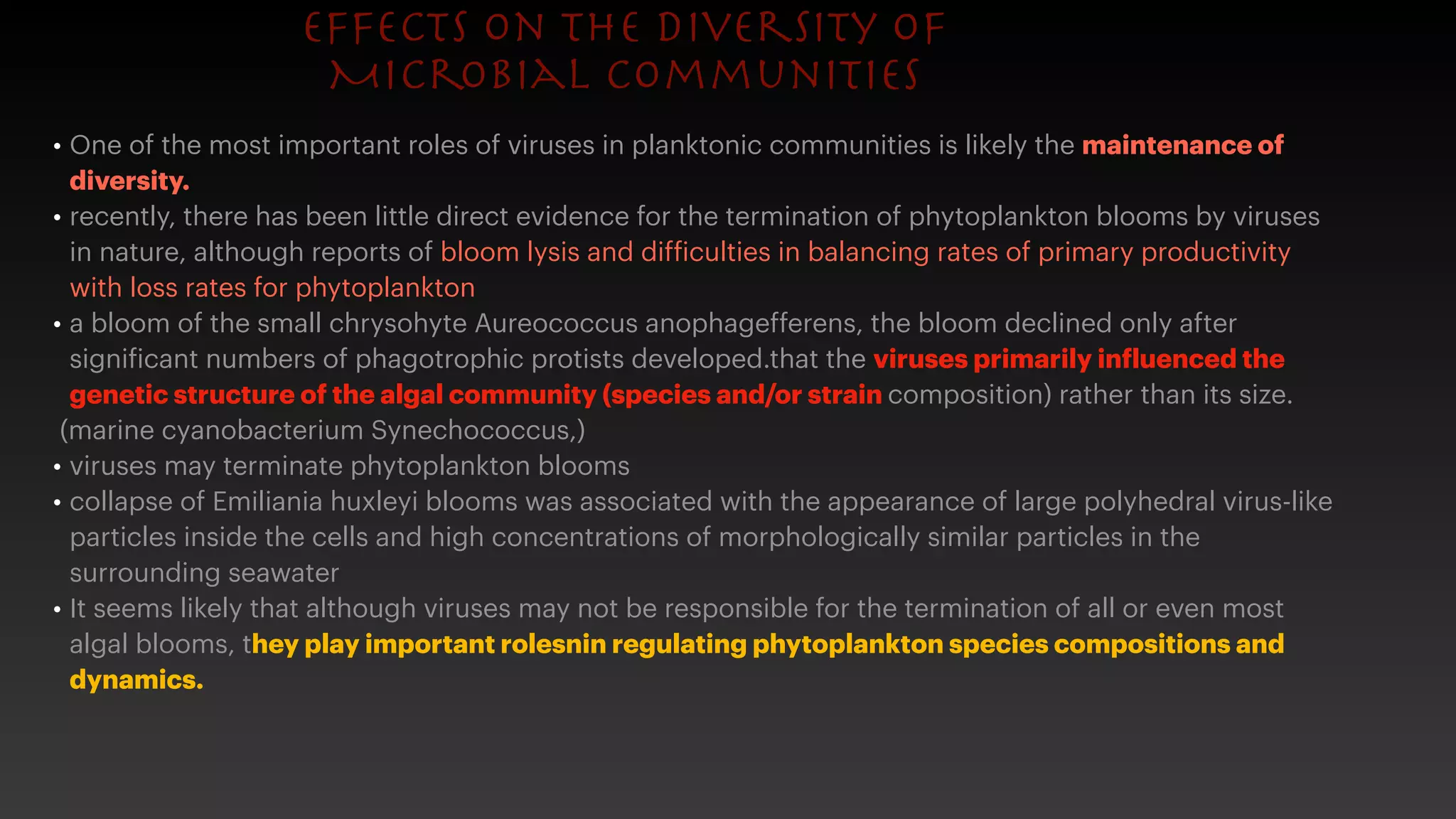 Lysogenic effect of virus on plankton -marine environment | PDF