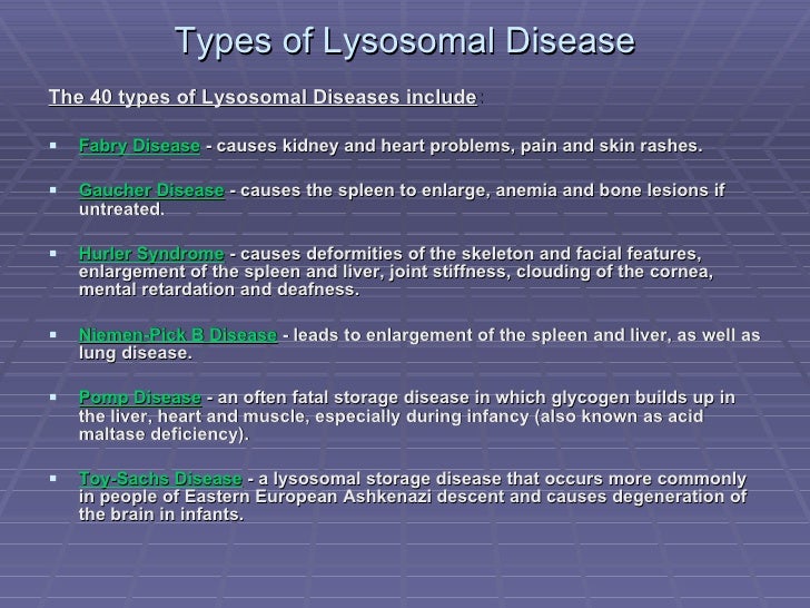 Lysosomal Storage Disease