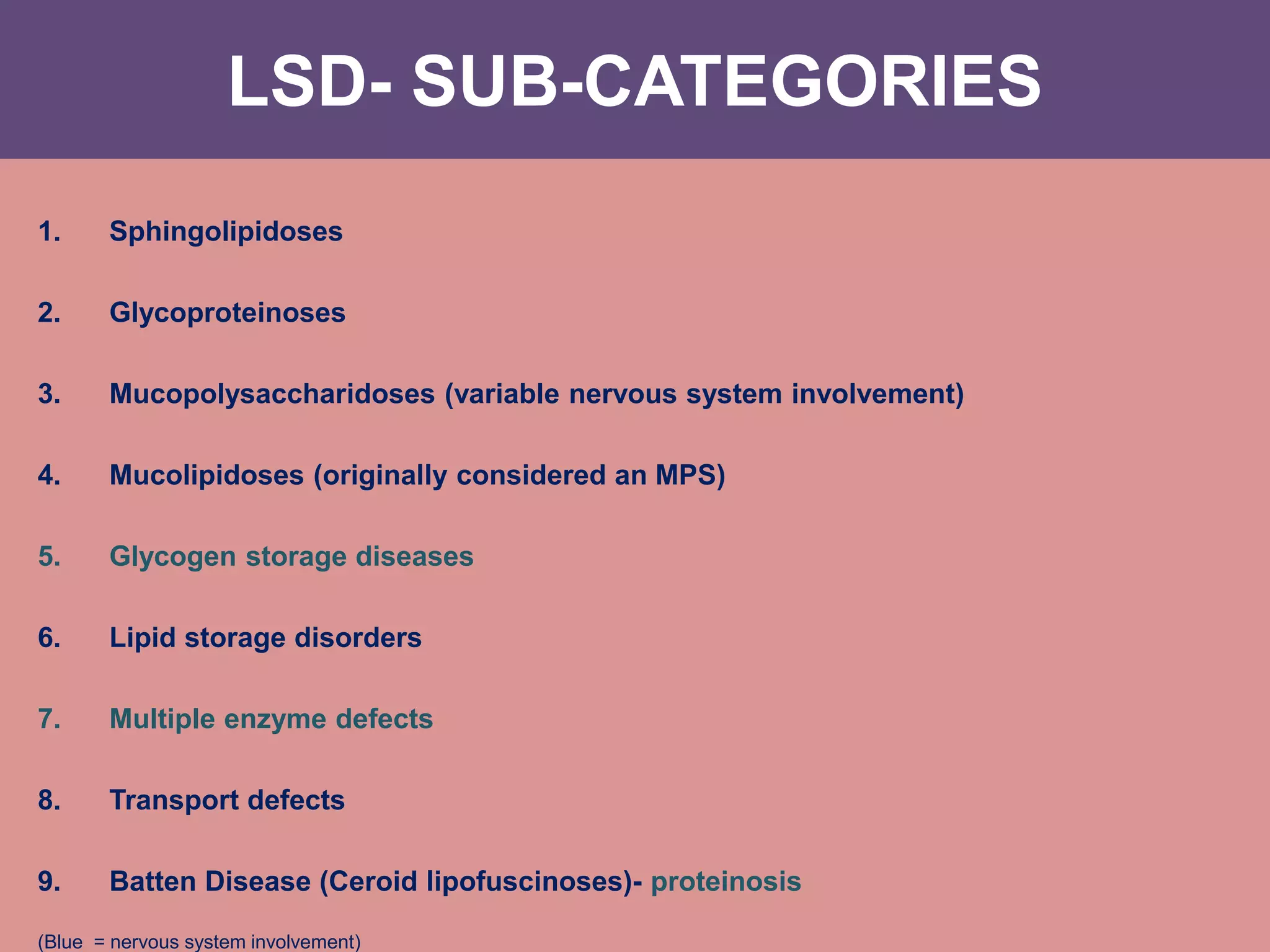 Lysosomal storage diseases | PPTX