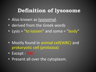 Lysosome | PPTX