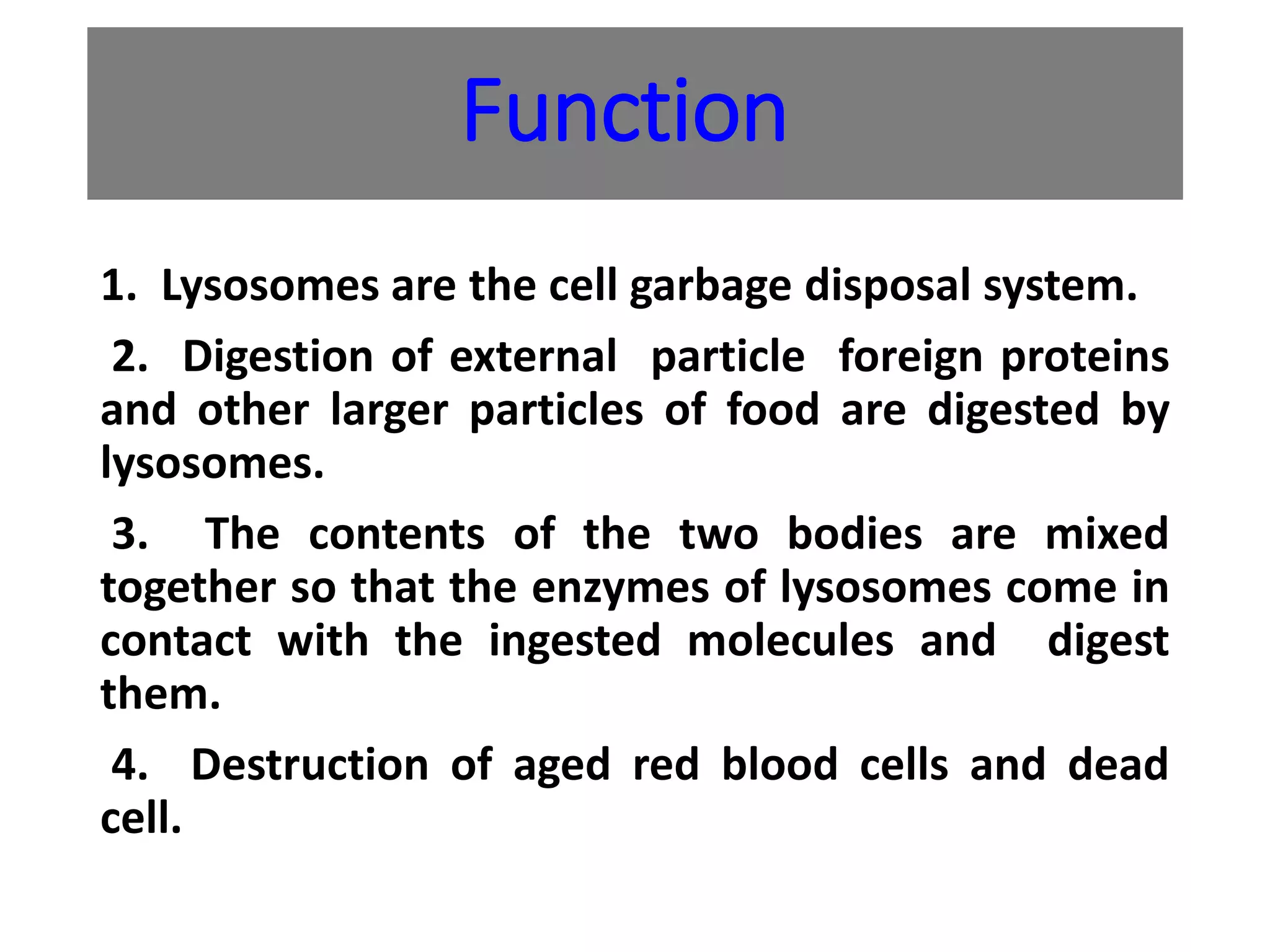 Lysosome and parixosome | PPTX