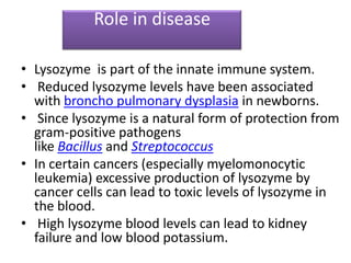 Lysozyme by devadatha | PPTX