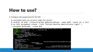 Log in to a Linux VM in Azure using AAD authentication | PPT
