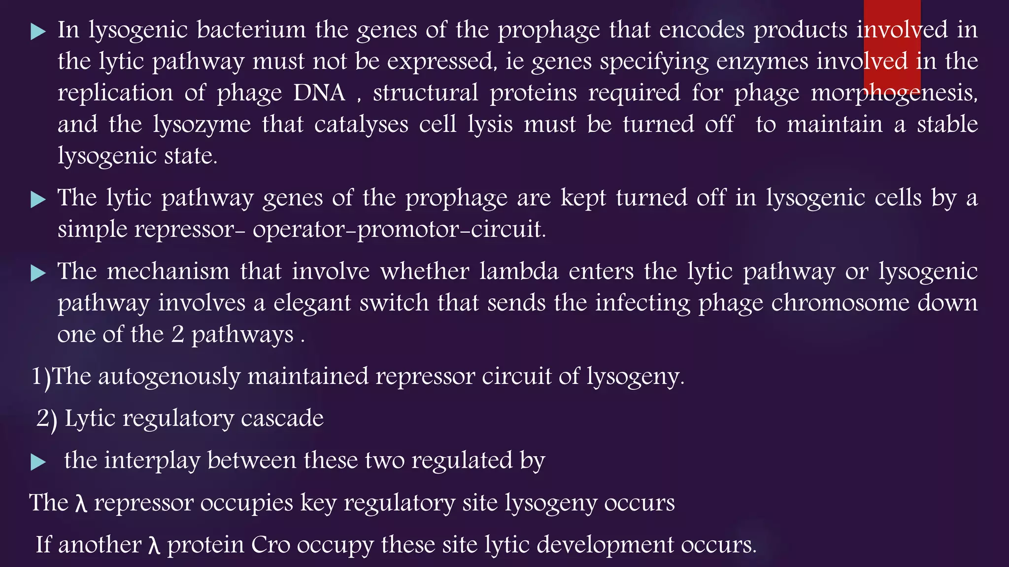 Lytic and lysogenic cascade | PPTX