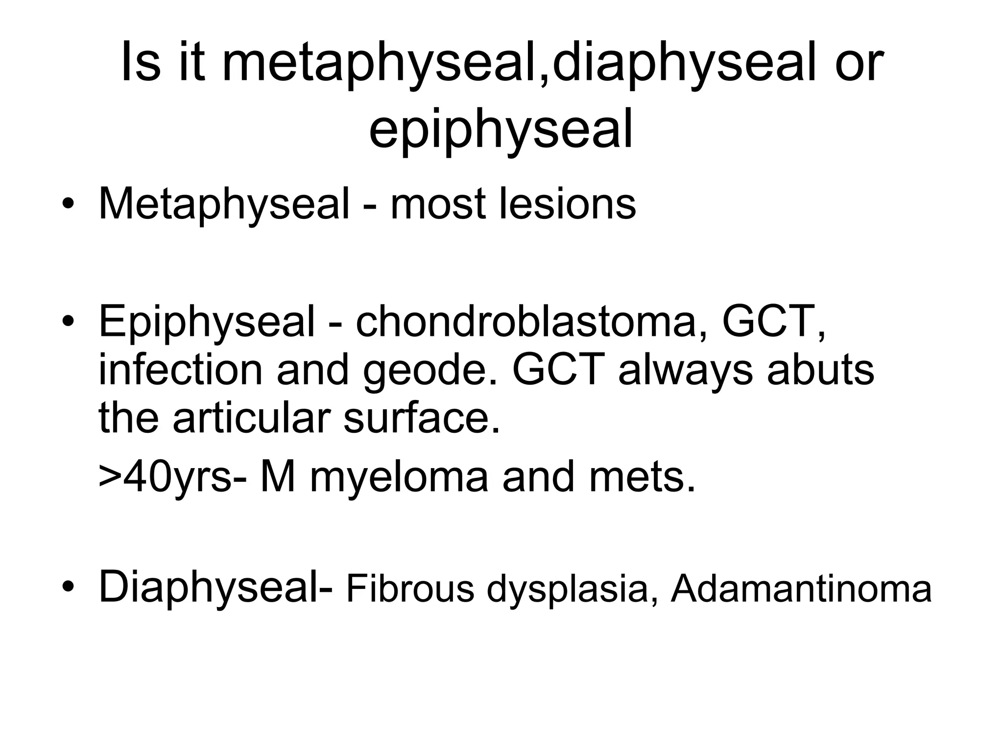 Lytic/cystic lesion of bone final | PPT